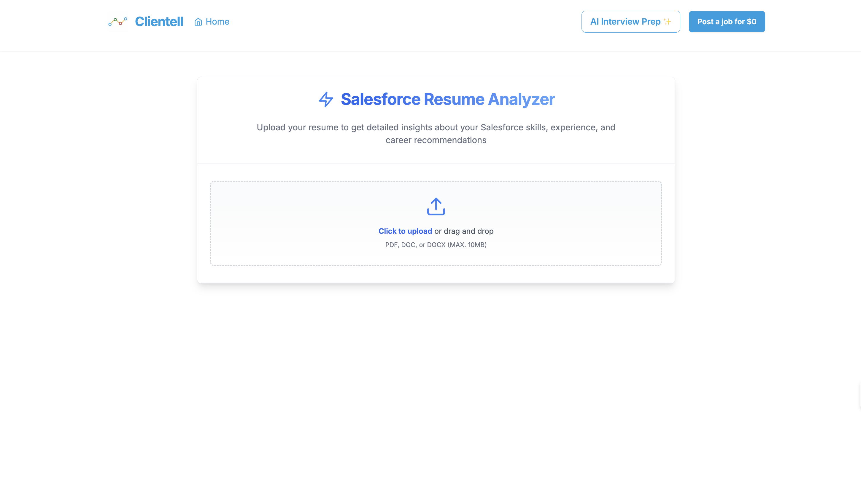 Salesforce Resume Analyzer | AI-Powered Resume Analysis for Salesforce ...