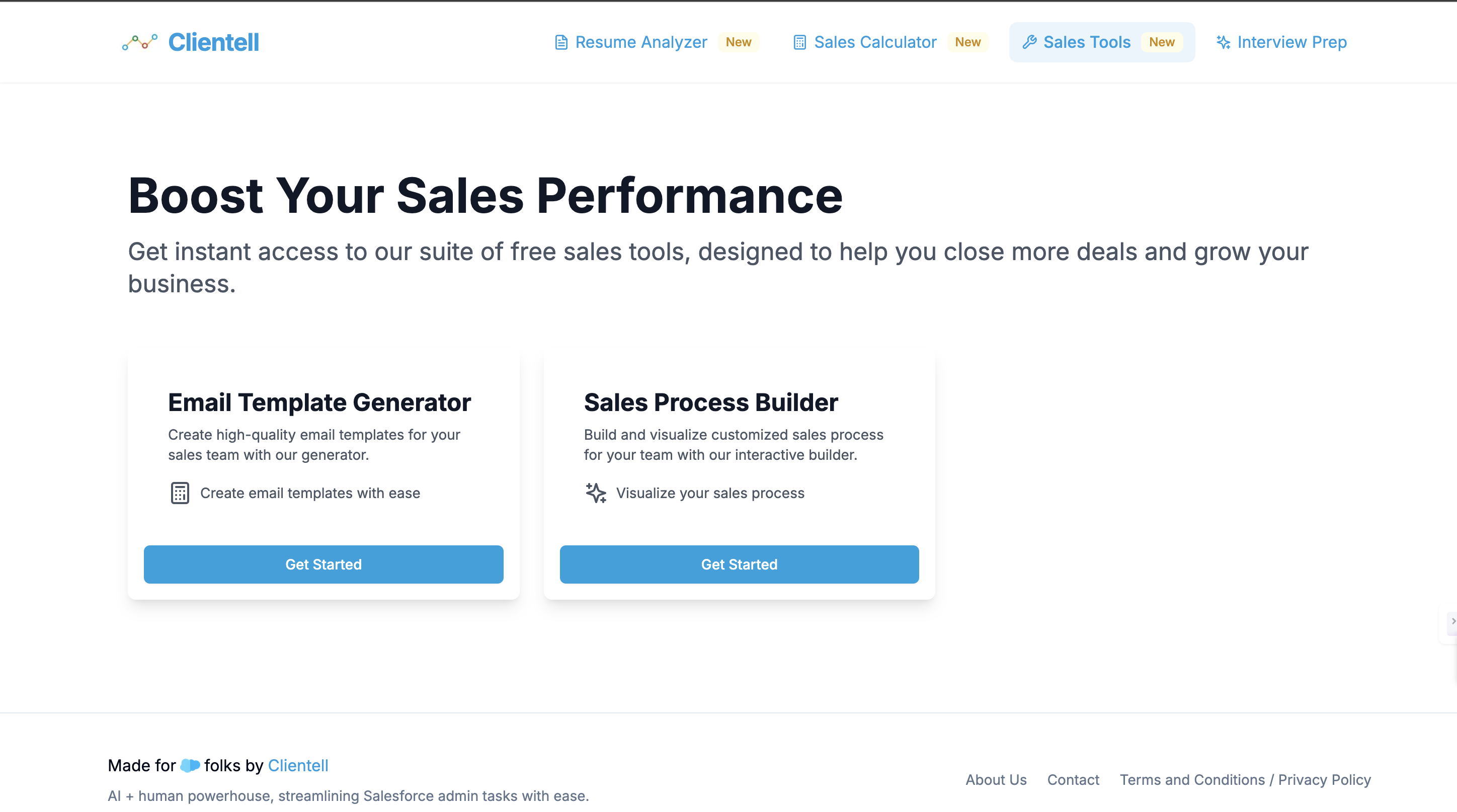 Email Templates, Sales Process Builder - Sales Tools
